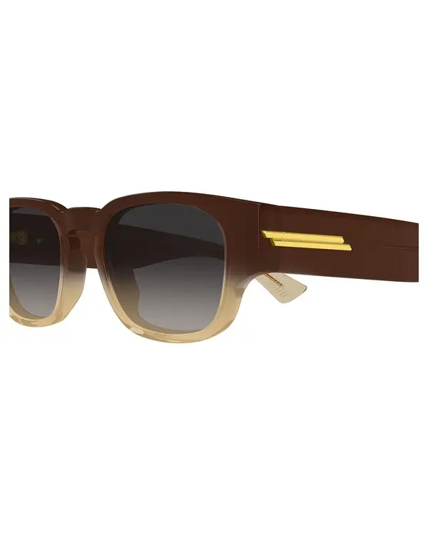 Bottega Veneta 51mm Round Sunglasses - Brown