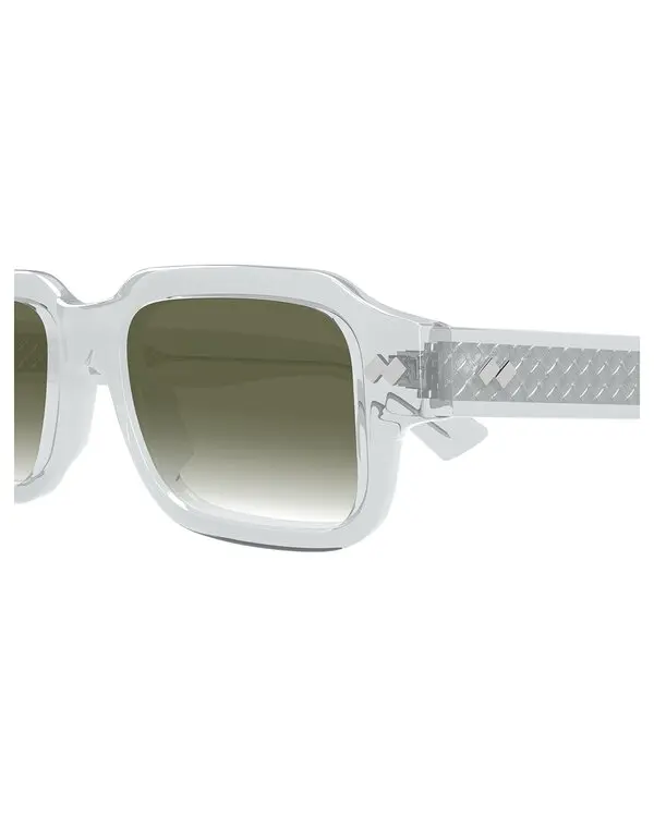 Bottega Veneta Rectangular Sunglasses, 51mm - Gray