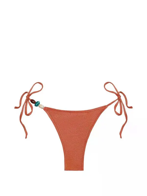 TROPIC OF C Praia Lurex Bikini Bottoms - Orange