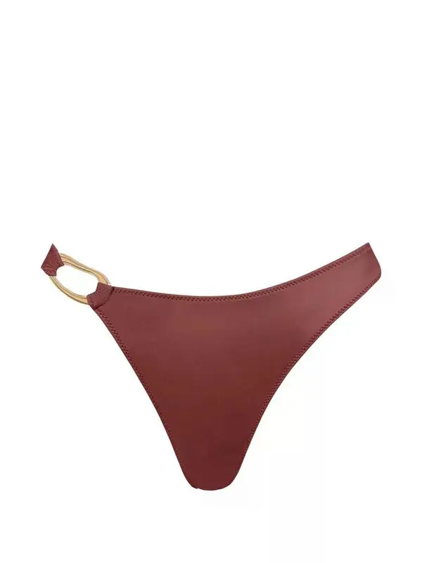 TROPIC OF C Ona Ring-detail Bikini Bottoms - Brown