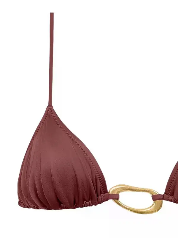 TROPIC OF C Equator Ring Bikini Top - Brown