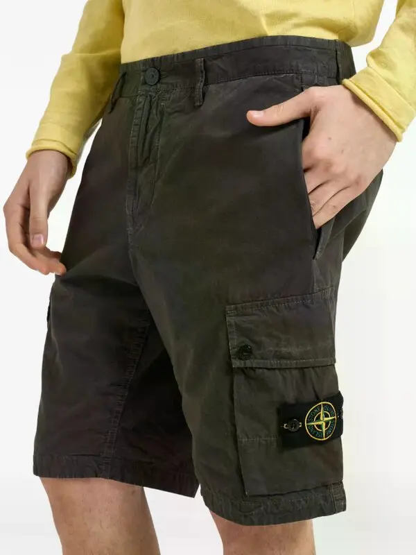 Stone Island Logo-patch Cargo Shorts
