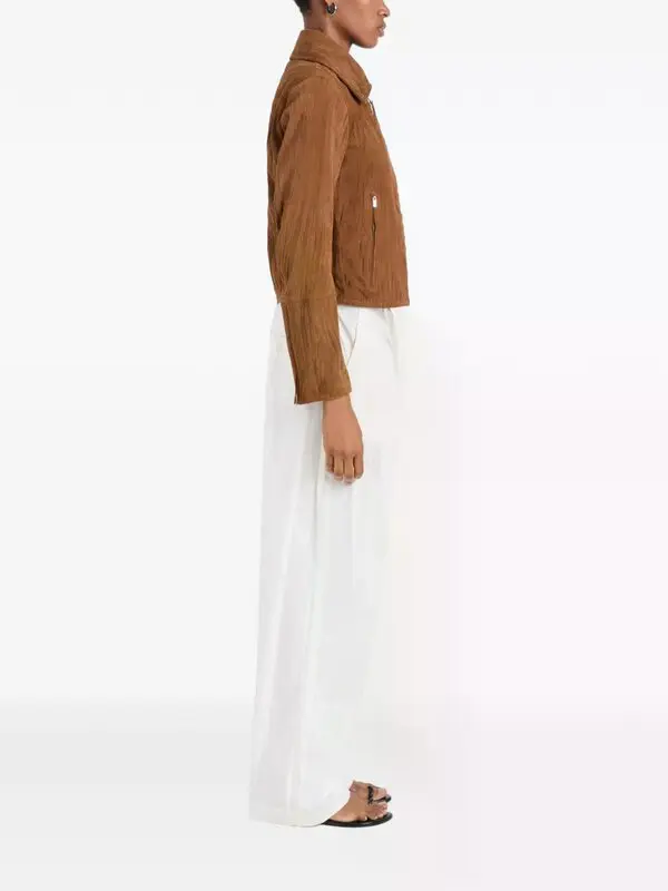 Proenza Schouler White Label Crinkled Tarin Zip Jacket