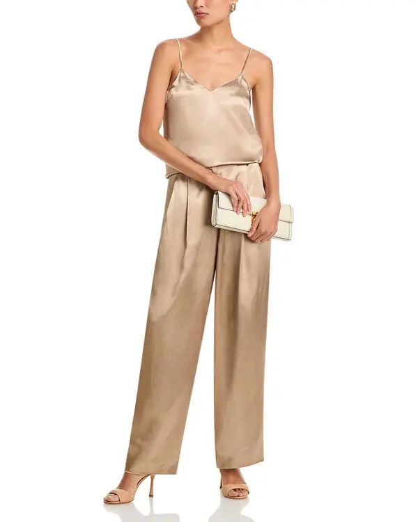 Fabiana Filippi Satin Pleated Pants