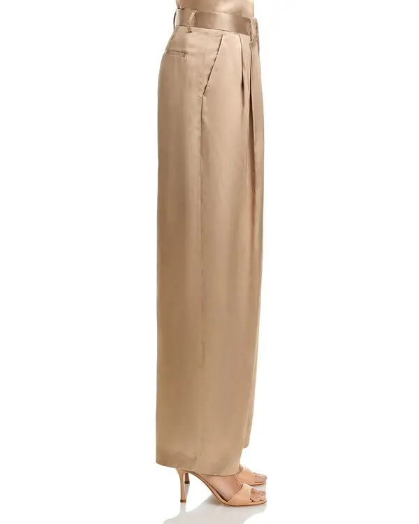 Fabiana Filippi Satin Pleated Pants