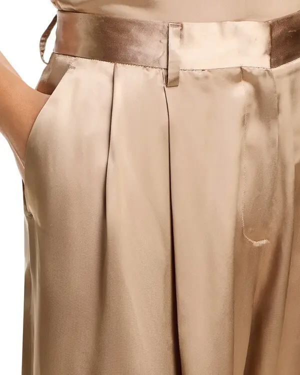 Fabiana Filippi Satin Pleated Pants