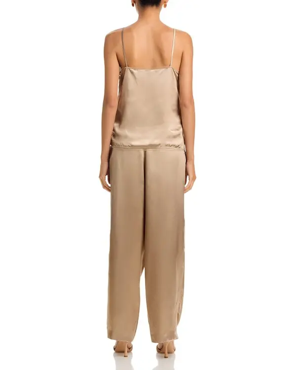 Fabiana Filippi Satin Pleated Pants