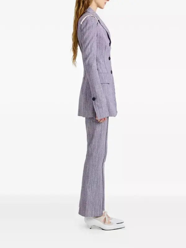Proenza Schouler Lorenza Frayed Blazer