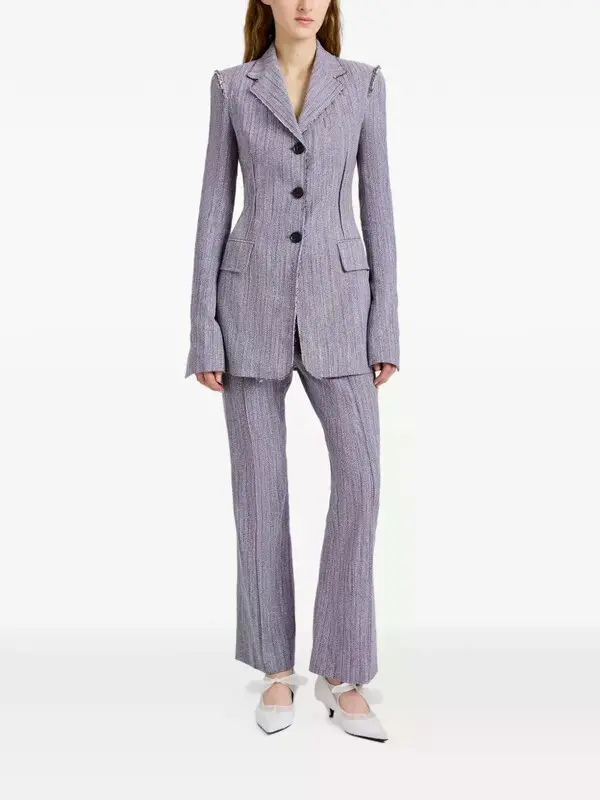 Proenza Schouler Lorenza Frayed Blazer