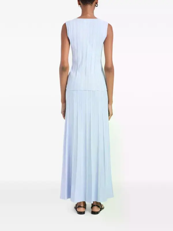 Proenza Schouler White Label Alyna Textured Knit Vest - Blue