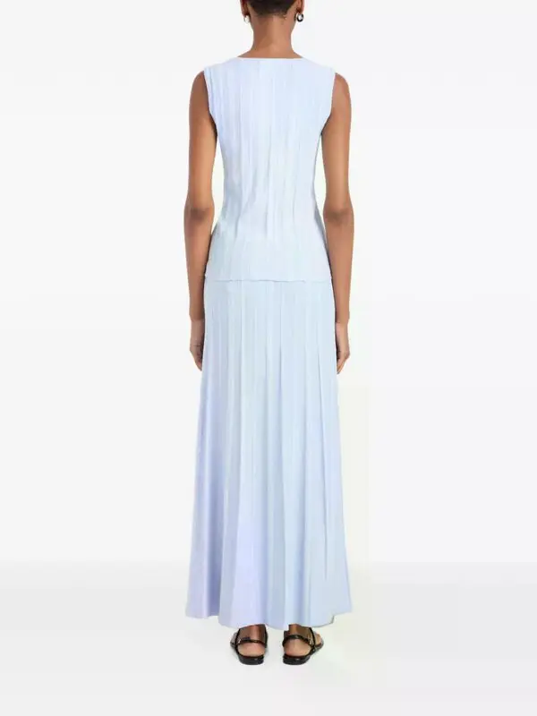 Proenza Schouler White Label Alyna Textured Knit Vest - Blue