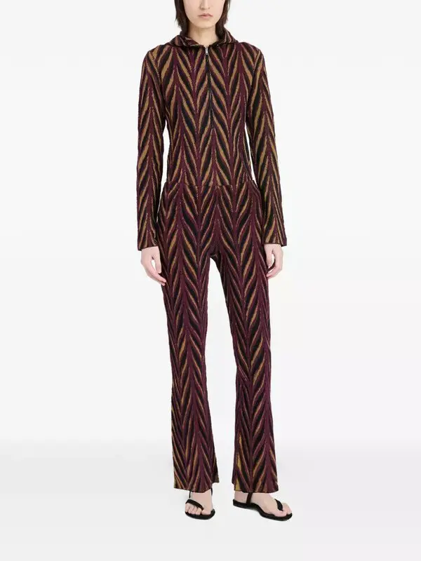 Proenza Schouler Amelia Jacquard Trousers - Red