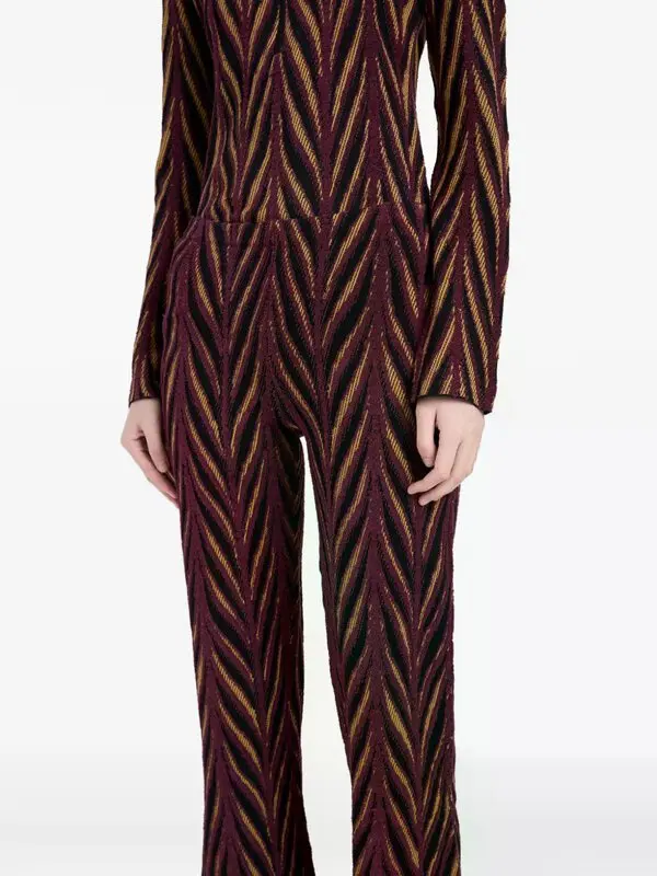 Proenza Schouler Amelia Jacquard Trousers - Red