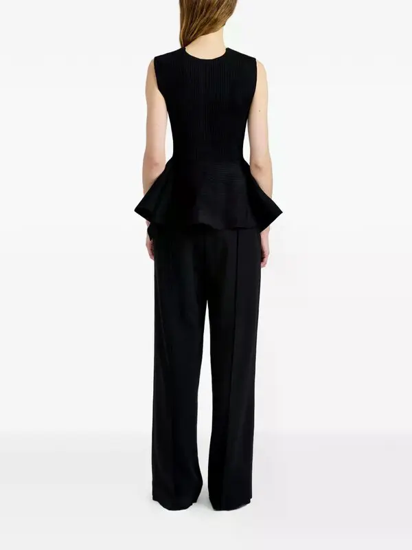 Proenza Schouler Eugenie Ribbed V-neck Top