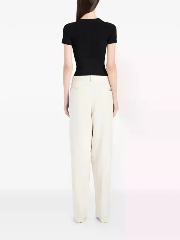 Proenza Schouler Ribbed Knit T-shirt - Black