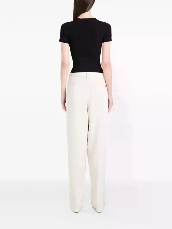 Proenza Schouler Ribbed Knit T-shirt - Black