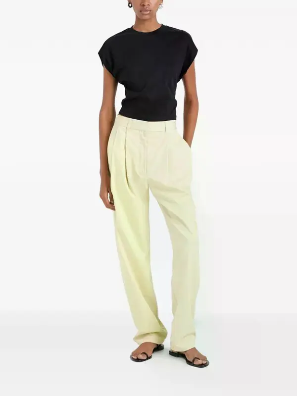 Proenza Schouler White Label Taya Pleated Trousers - Yellow