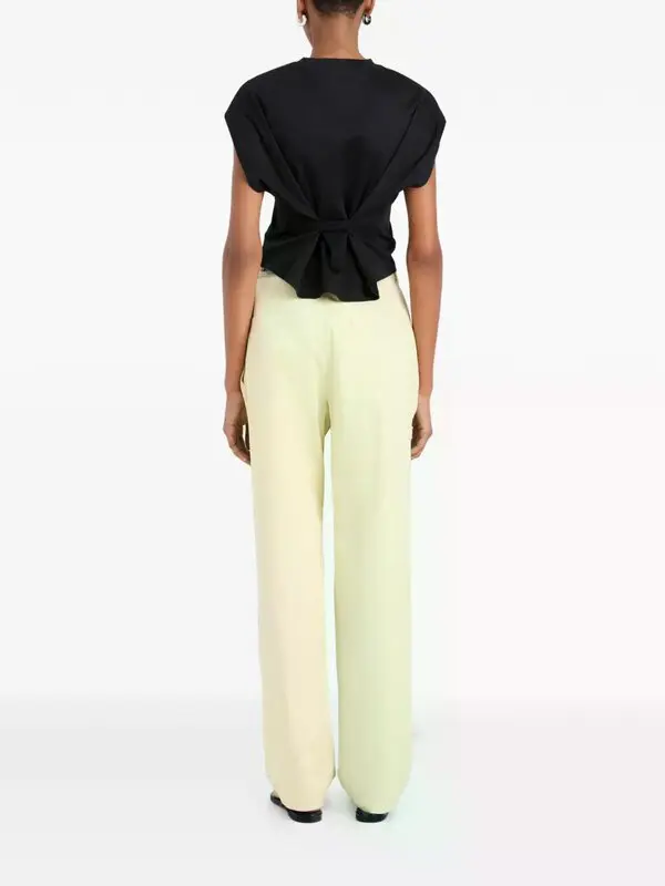 Proenza Schouler White Label Taya Pleated Trousers - Yellow