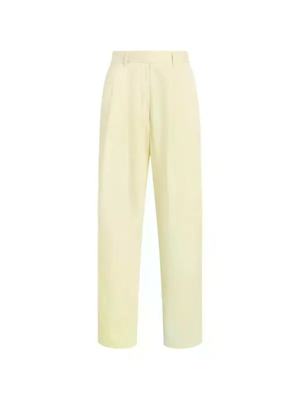 Proenza Schouler White Label Taya Pleated Trousers - Yellow
