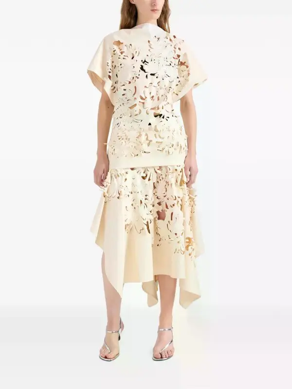 Proenza Schouler Dima Laser-cut Top - Neutrals