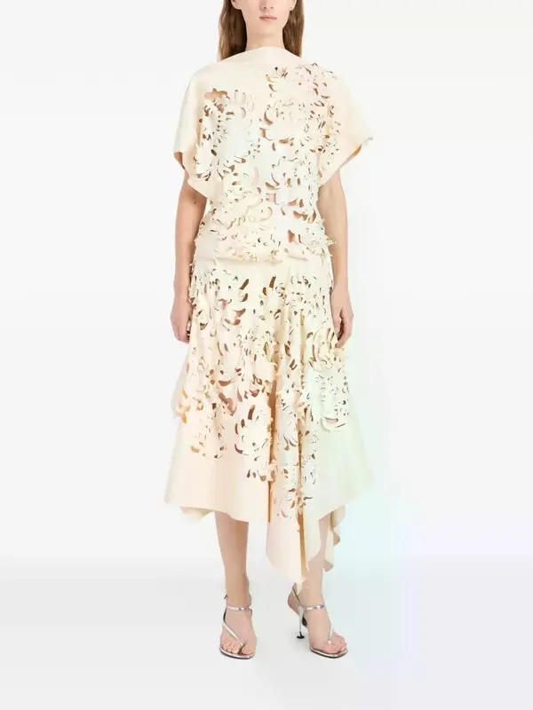 Proenza Schouler Dima Laser-cut Top - Neutrals