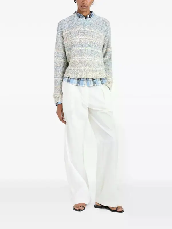 Proenza Schouler White Label Ivara Striped Sweater - Blue