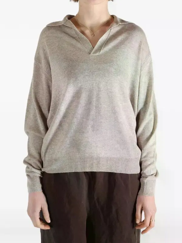 Auralee V-neck Long Sleeve Sweater