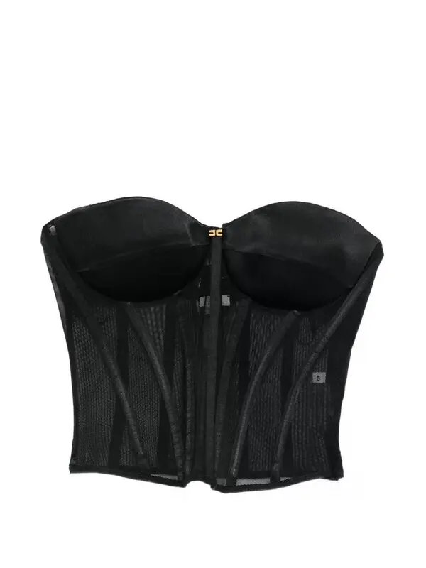 Elisabetta Franchi Mesh Corset Top