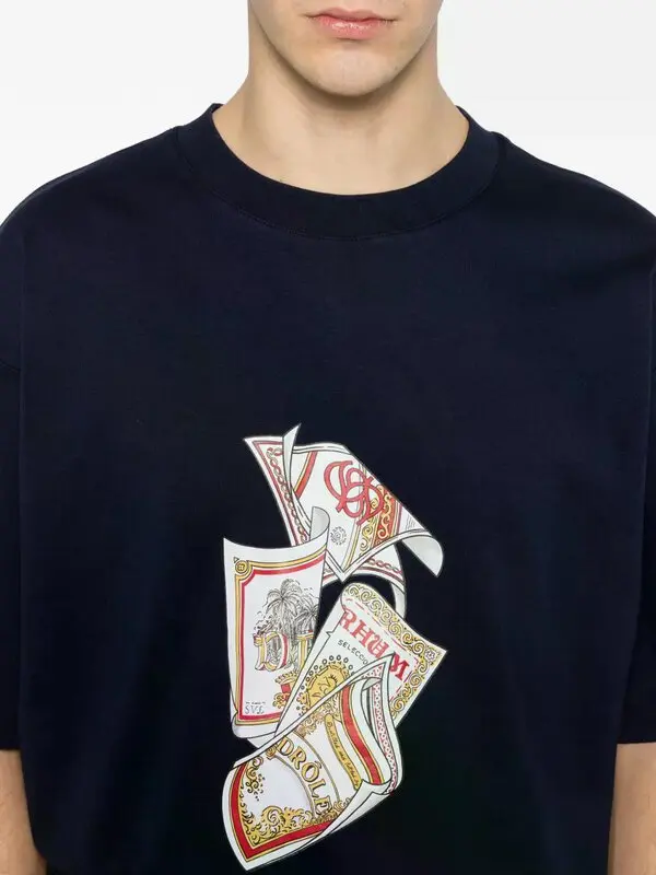 Drole De Monsieur Rum Labels T-shirt