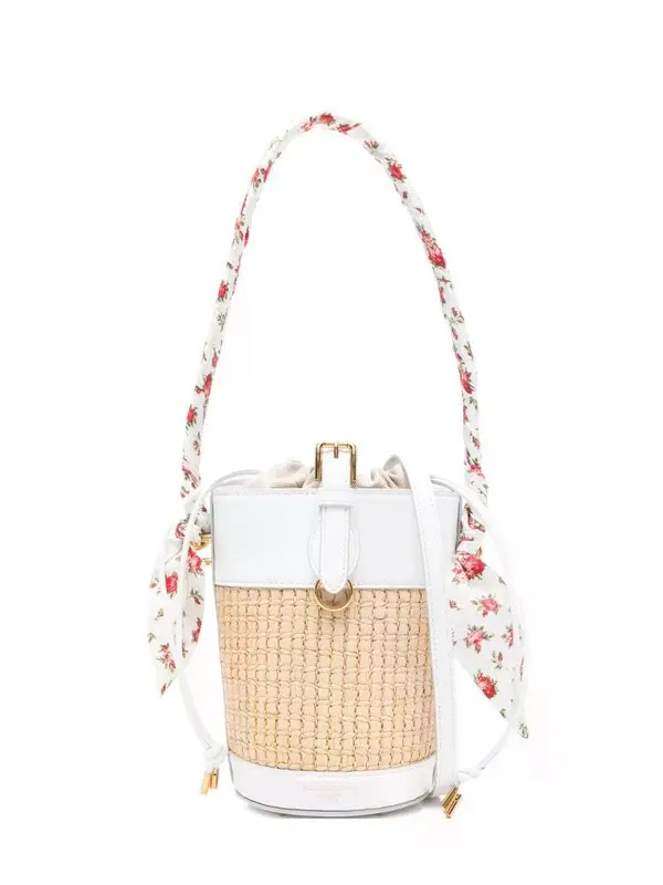 Dolce & Gabbana Capri Floral-print Bucket Bag - Neutrals