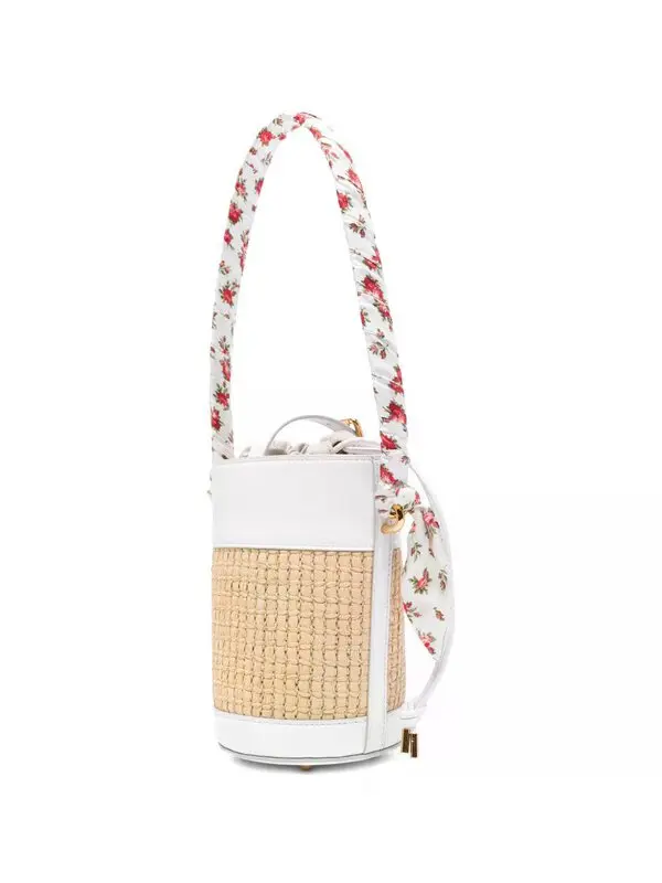 Dolce & Gabbana Capri Floral-print Bucket Bag - Neutrals