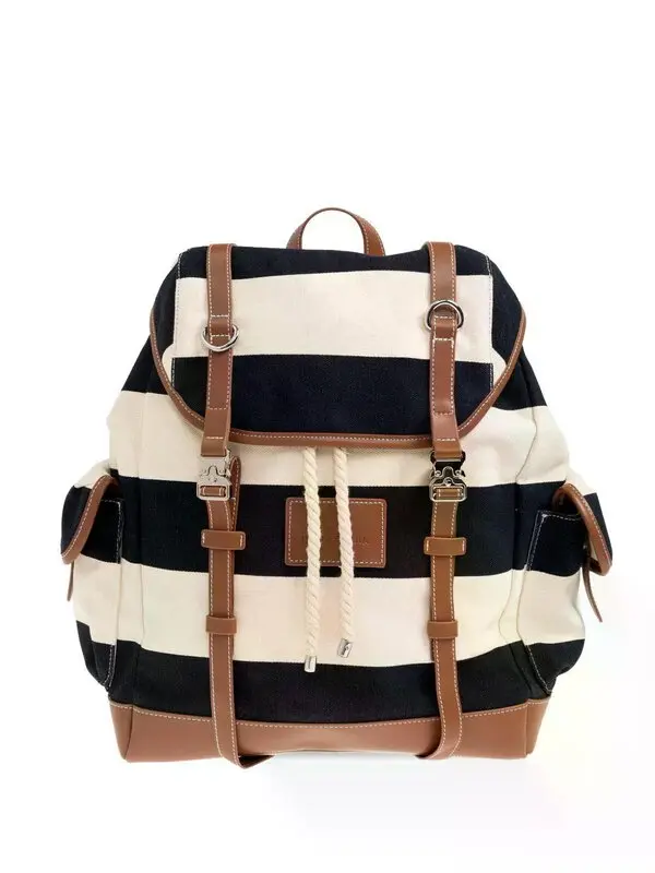 Paul & Shark Striped Drawstring Backpack