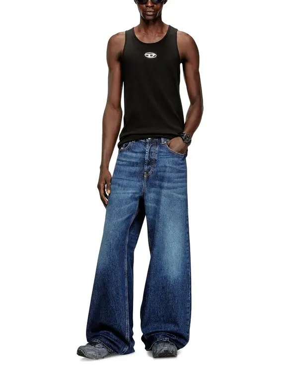 DIESEL® Logo Graphic Tank Top - Black