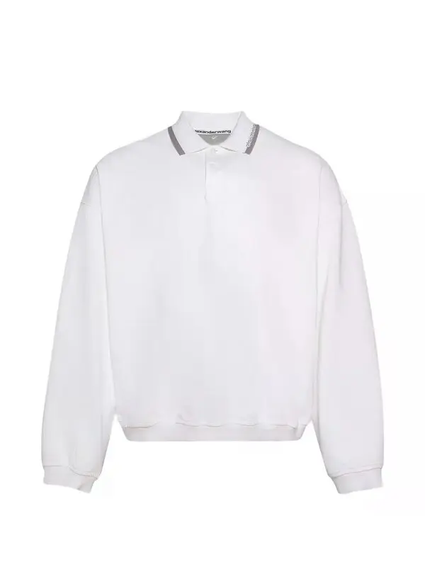 Alexander Wang Long-sleeve Polo Shirt - White
