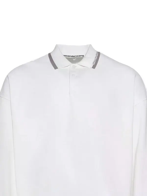 Alexander Wang Long-sleeve Polo Shirt - White