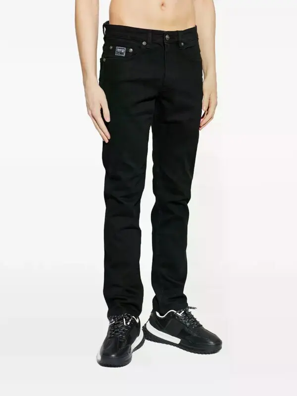 Versace Logo Patch Jeans