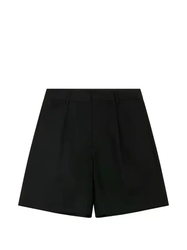 ENTIRE STUDIOS Pleated Tailored Shorts - Black