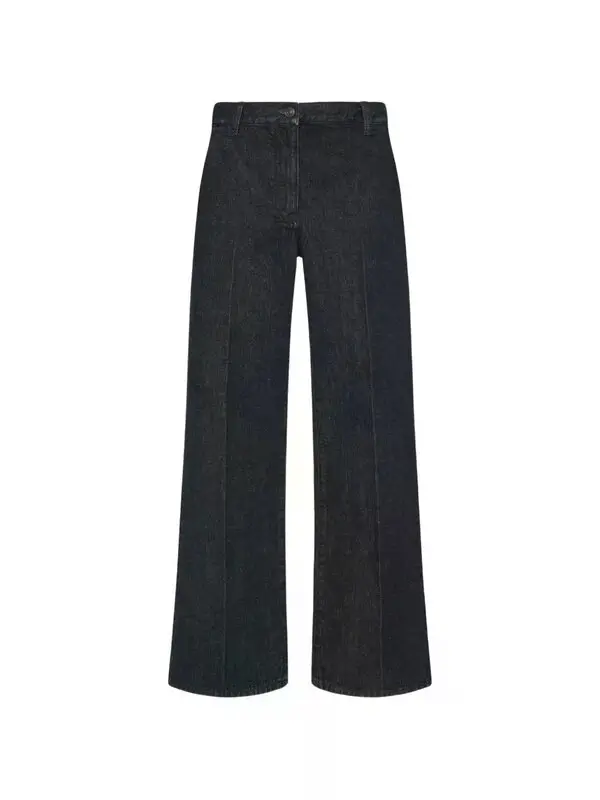 THE ROW Vita Straight Leg Jeans - Black
