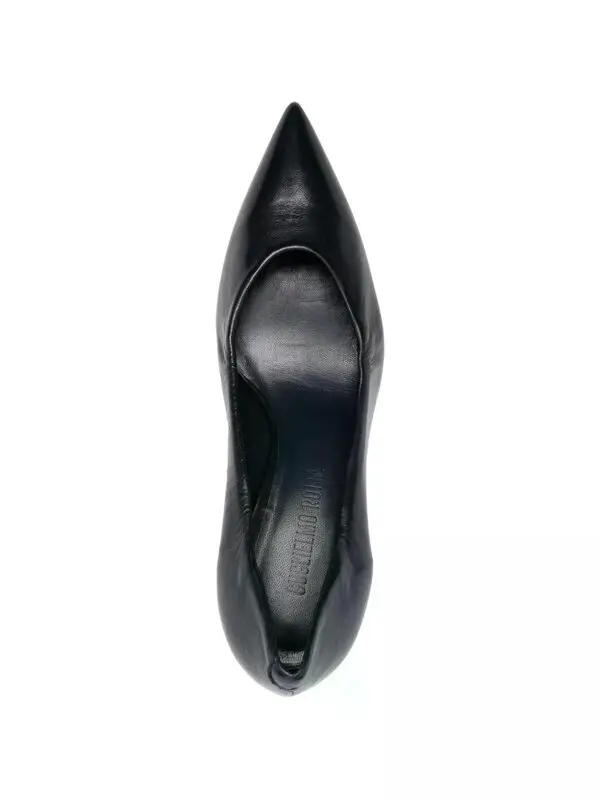GUGLIELMO ROTTA Leather Pointed Pumps - Blue