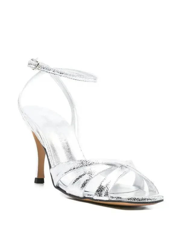 GUGLIELMO ROTTA Abelie Twisted Leather Sandals