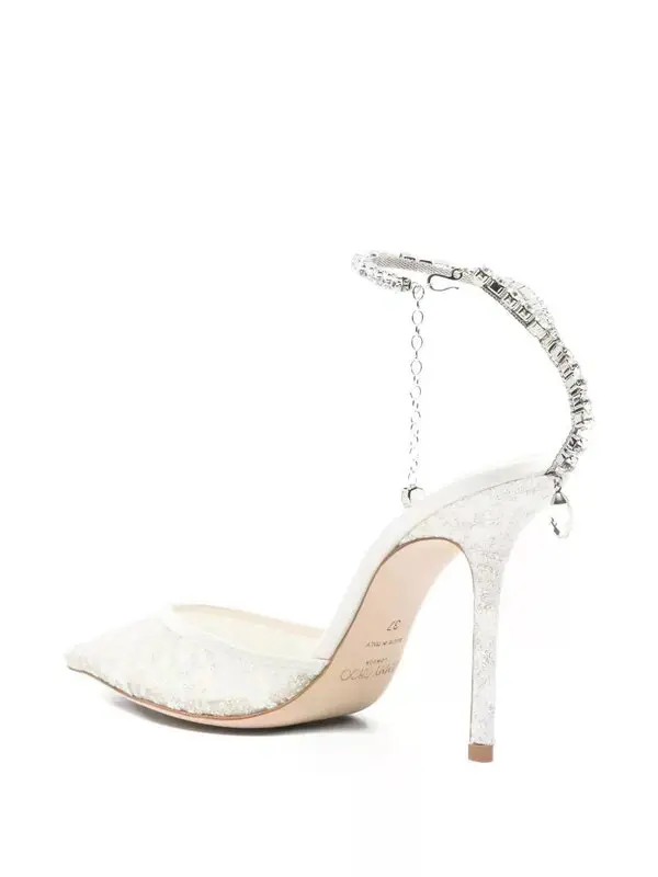 JIMMY CHOO Saeda Jeweled Strap Pumps