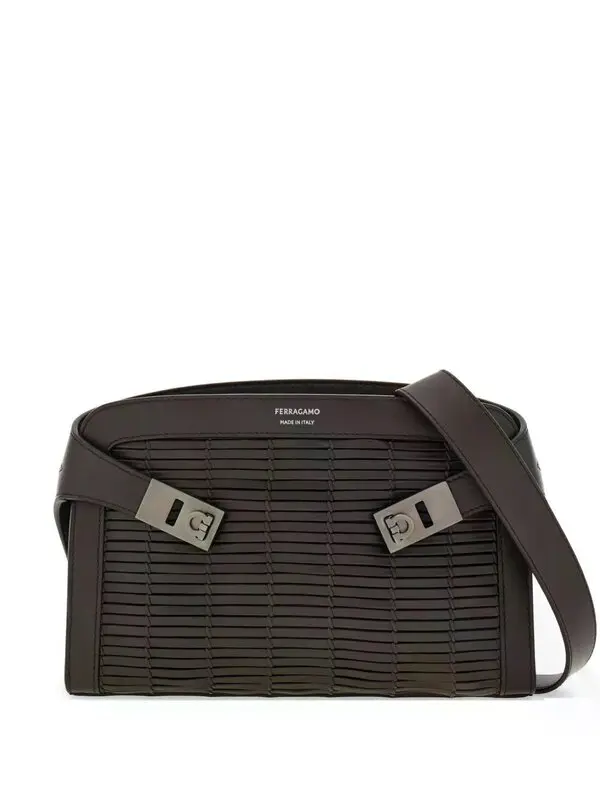FERRAGAMO Hug Crossbody Bag - Brown