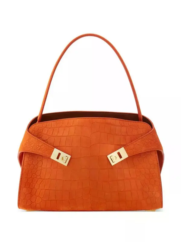 FERRAGAMO Hug Soft Shoulder Bag - Orange