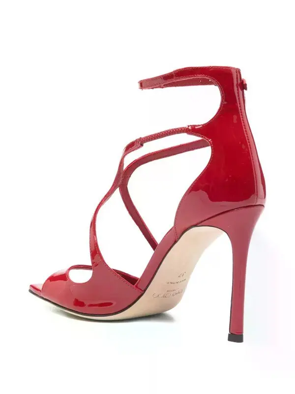JIMMY CHOO Azia Heeled Sandals - Red
