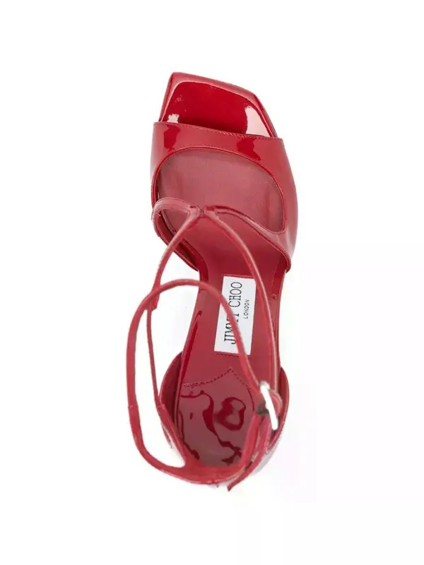 JIMMY CHOO Azia Heeled Sandals - Red