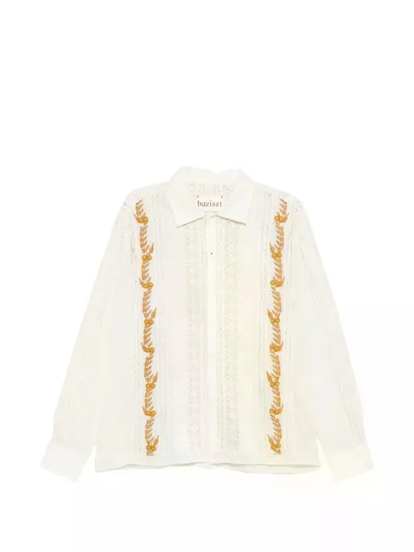 BAZISZT Sefservy Lace Shirt - Neutrals
