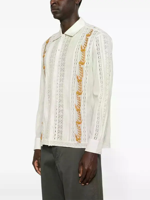 BAZISZT Sefservy Lace Shirt - Neutrals