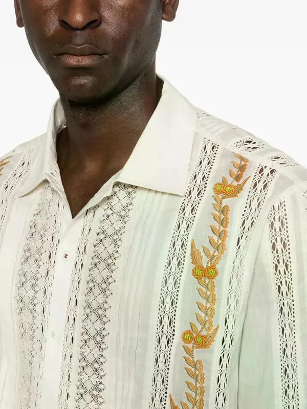 BAZISZT Sefservy Lace Shirt - Neutrals