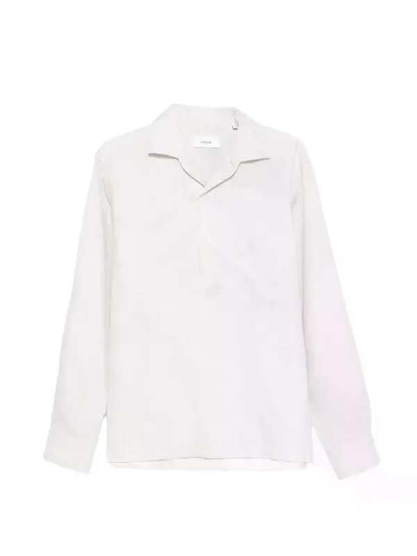 LARDINI Long-sleeve Polo Shirt - Neutrals