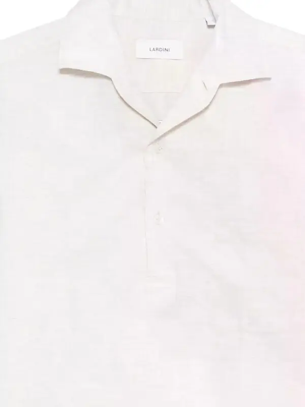 LARDINI Long-sleeve Polo Shirt - Neutrals